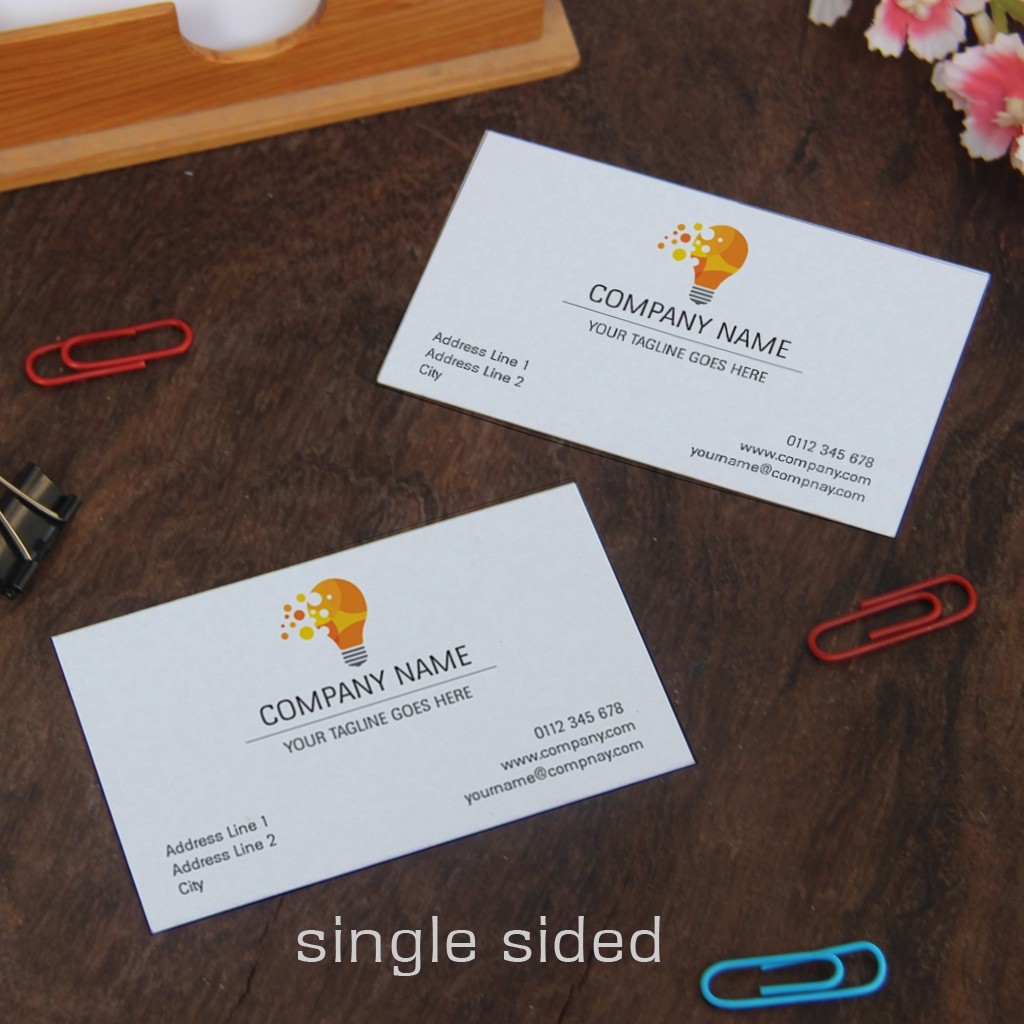 Anim8.lk | Single-Sided Visiting Cards | Custom Boards & Finishings