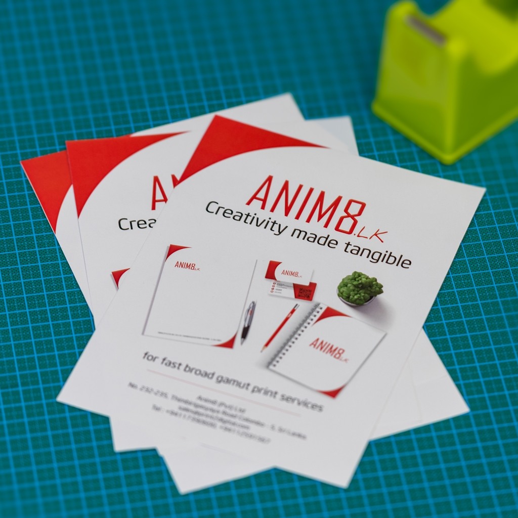 Anim8.lk | Double Sided Custom A5 Leaflet | Marketing Material