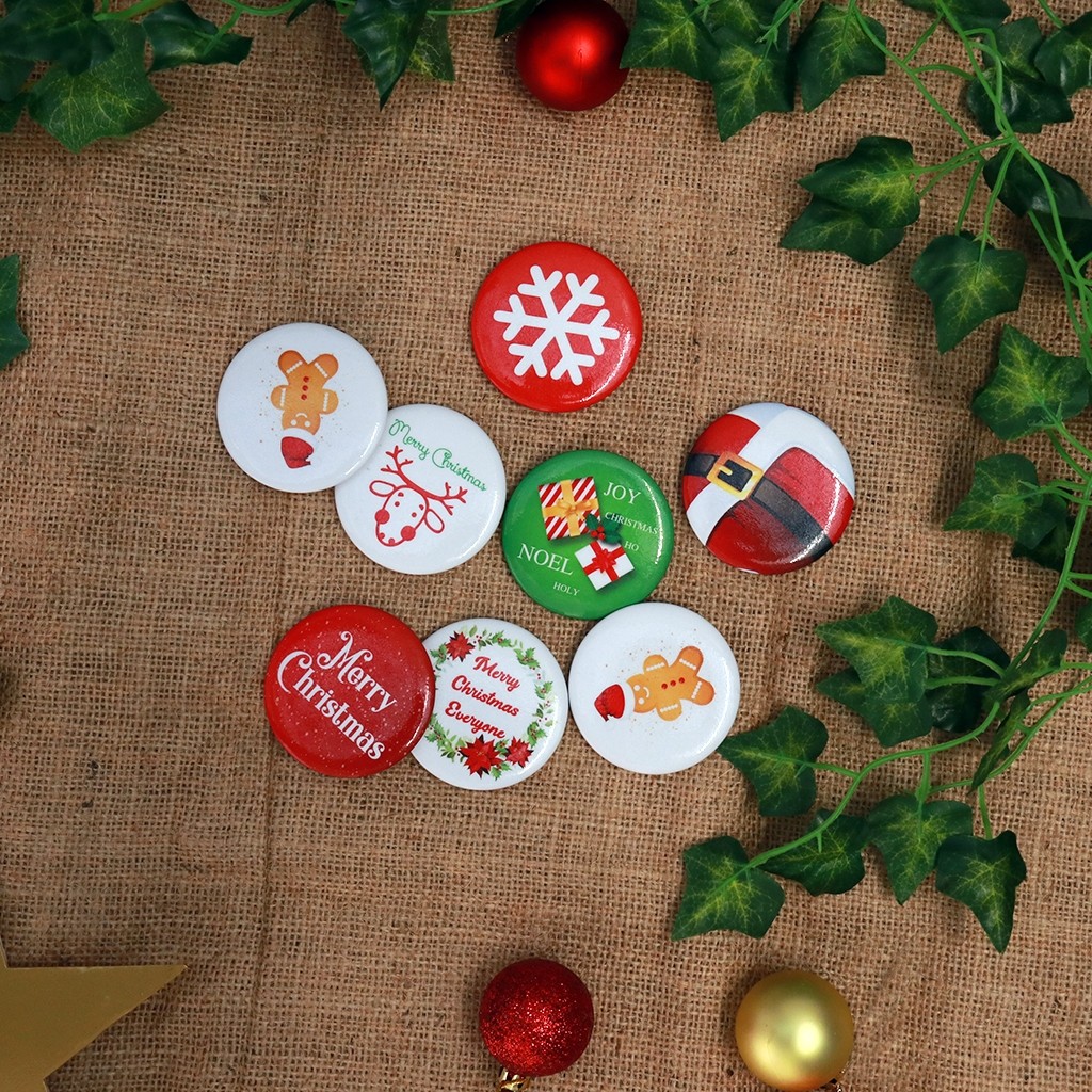 Anim8.lk | Customisable Christmas Button Badges | Christmas with Anim8