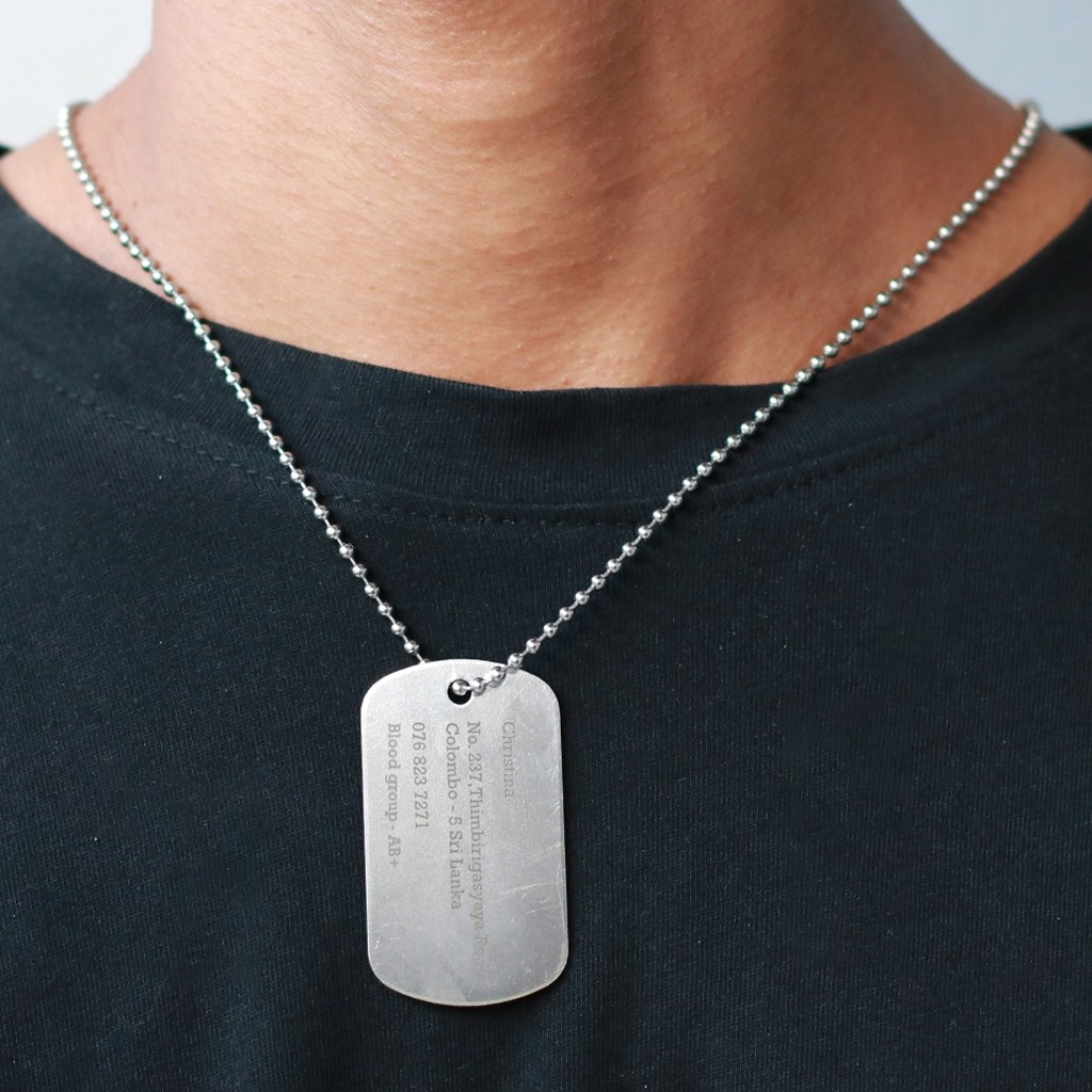 Anim8.lk | Custom Engraved Dogtag Chains | Gift Ideas for Every Season