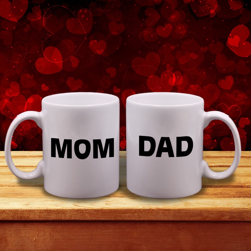 Anim8.lk | "Mom" and "Dad" Couple Mugs | Custom Gifts of Love
