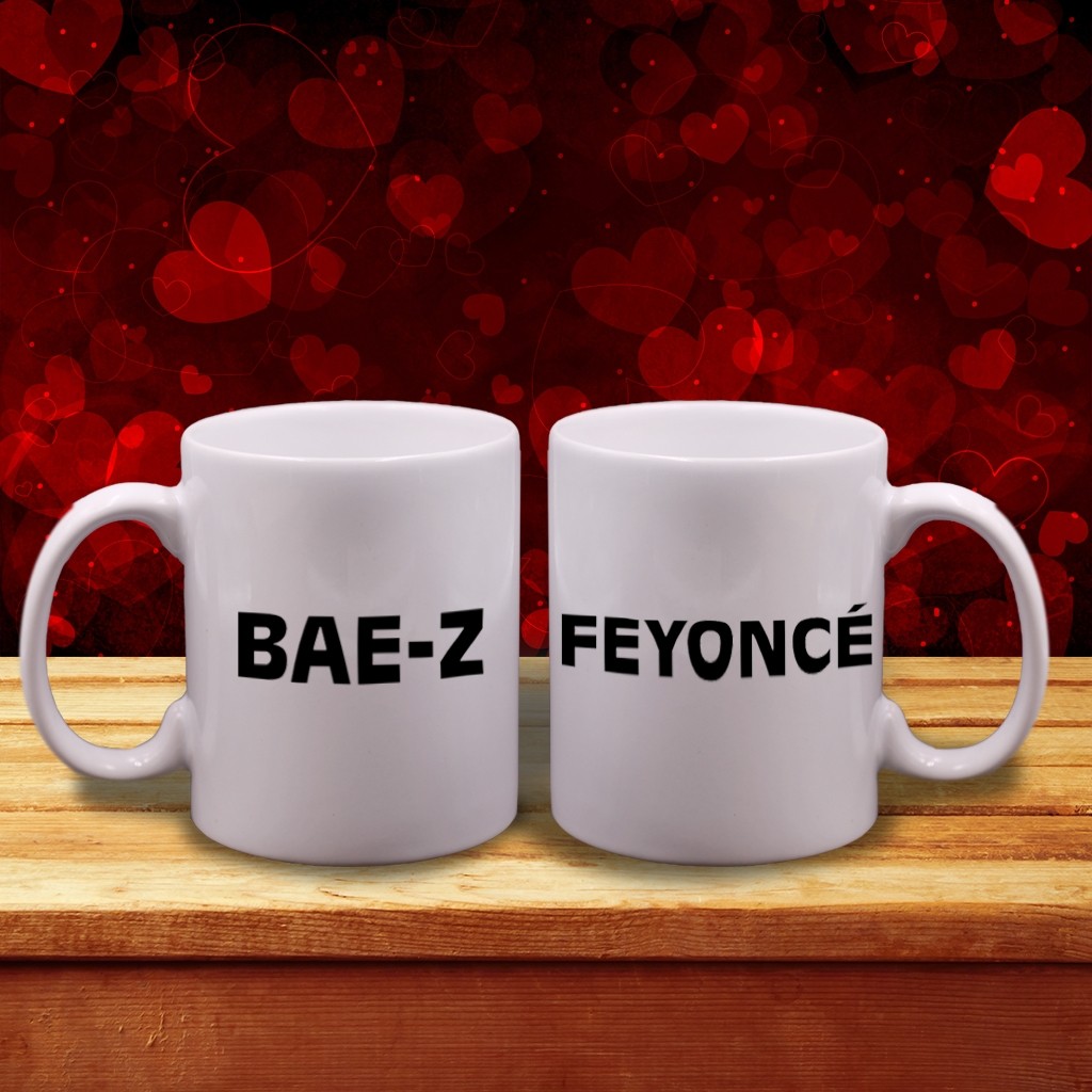 Anim8.lk | "Bae-Z" & "Feyoncé" Couple Mugs | Custom Gifts of Love