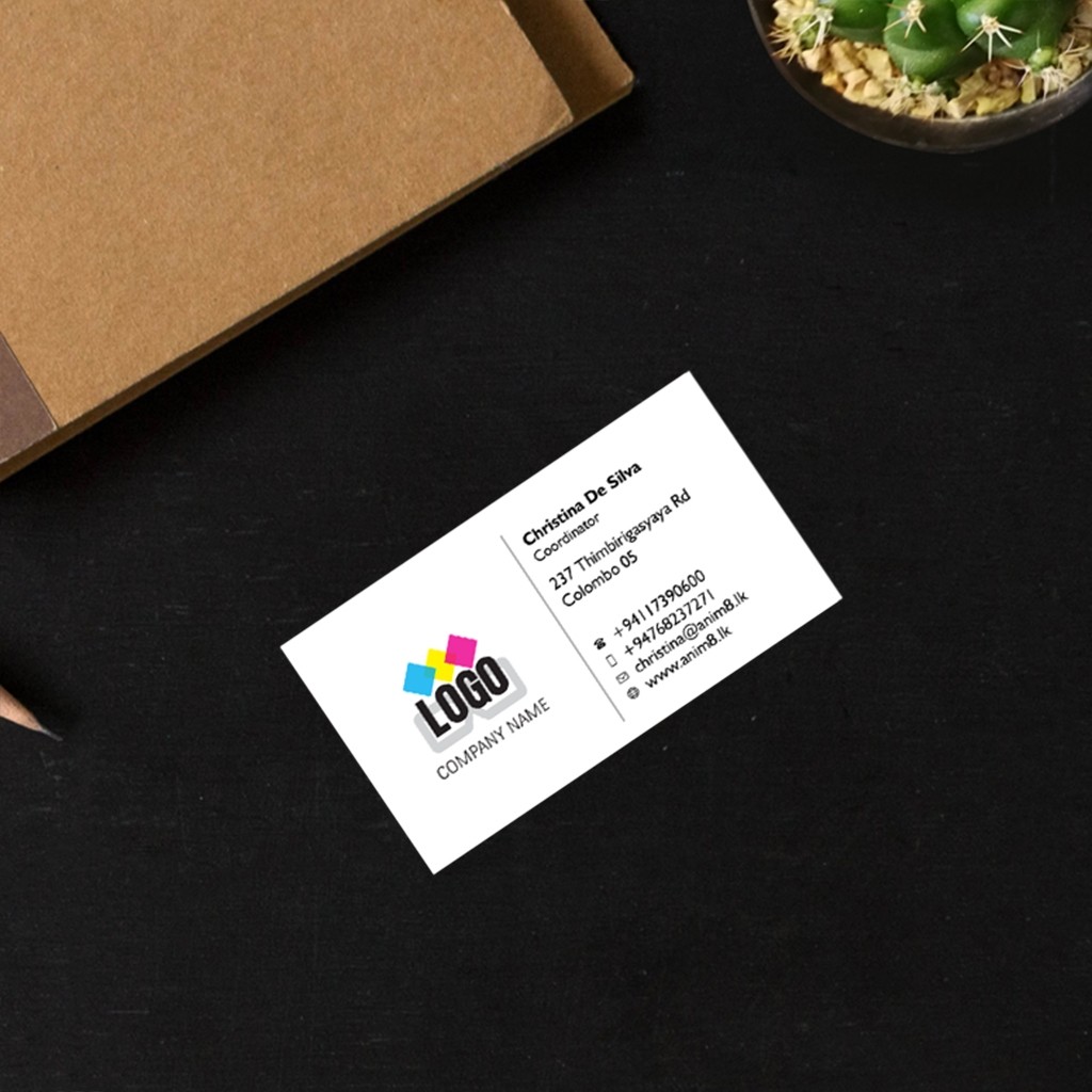 Anim8.lk | Single Sided Plastic Visiting Cards | Custom Business Solutions
