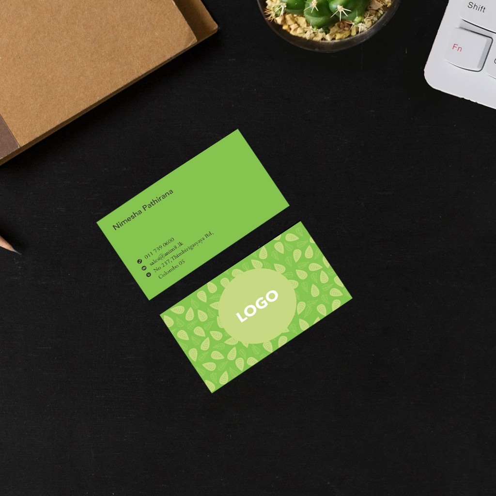 Anim8.lk | Green Vege Store Visiting Card | Business Card Solutions