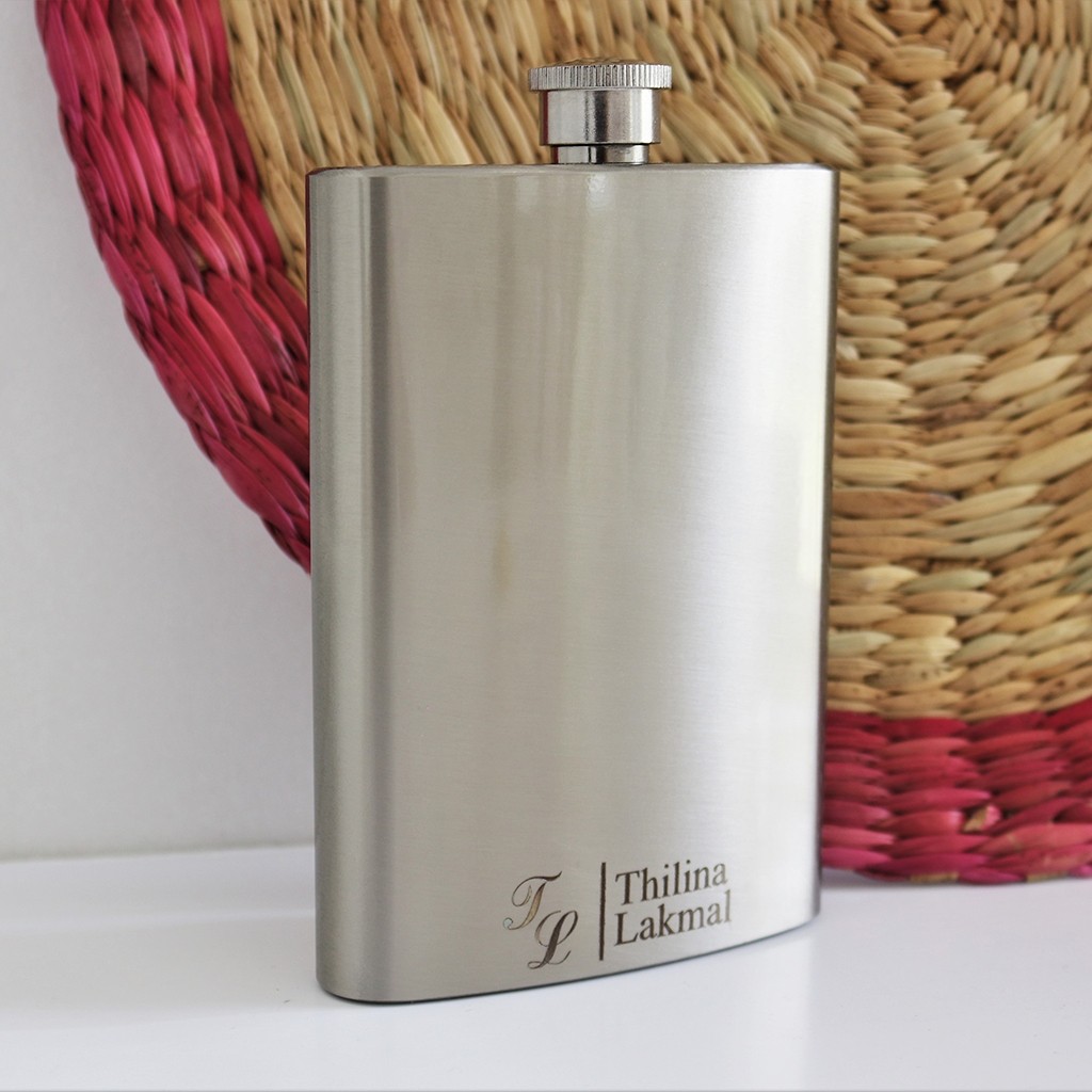 Anim8.lk | Metal Hip Flask | Restaurant Bar & Kitchen Essentials
