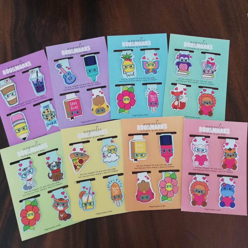 Anim8.lk | "Break from Class" Magnetic Bookmark Set | Anim8 Marketplace