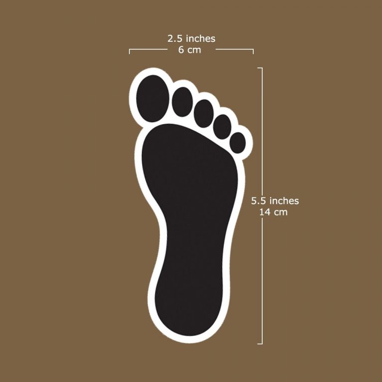 Anim8.lk | Footprint Floor Stickers | Custom Self Adhesives