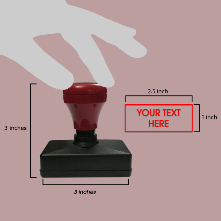 Anim8.lk | Rectangular Seal | Customisable Office Stationery