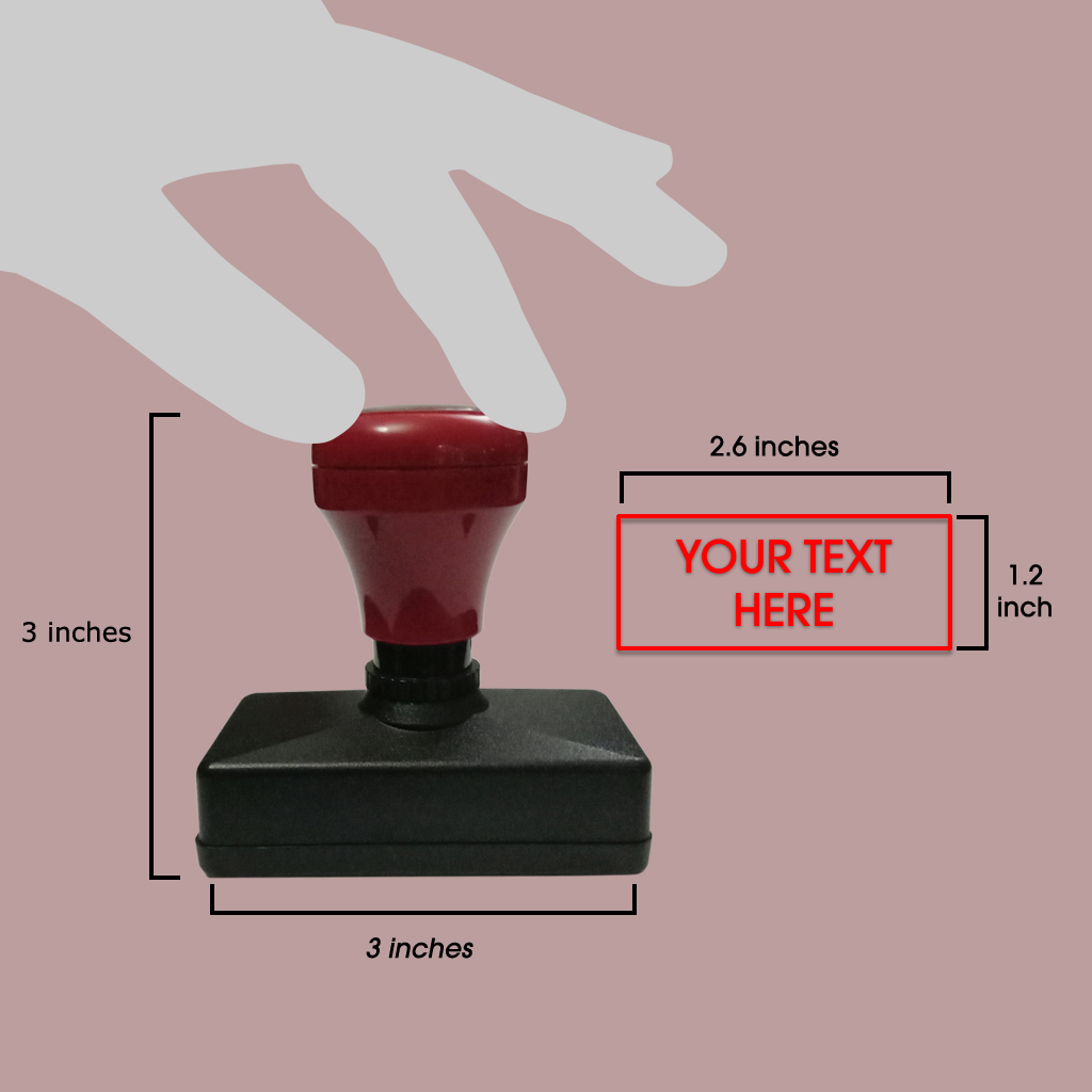 Anim8.lk | Rectangular Seal | Customisable Office Stationery