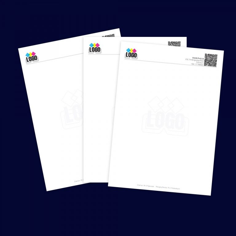 Anim8.lk | Letterhead with Transparent Watermark | Custom Corporate ...