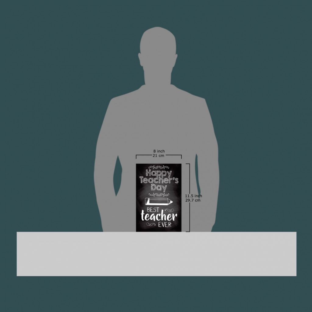 Custom Happy Teacher's Day Gift Frame | A4 Box Frame | Anim8.lk