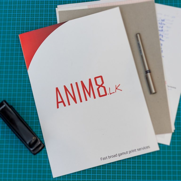 Anim8.lk | Custom Docket with Printed Pocket | Marketing Material