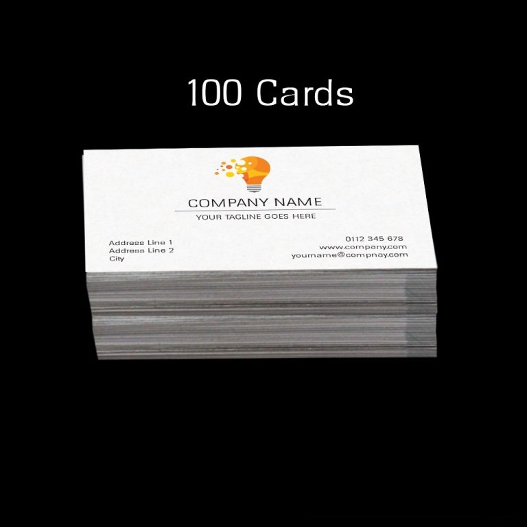 Anim8.lk | Single-Sided Visiting Cards | Custom Boards & Finishings