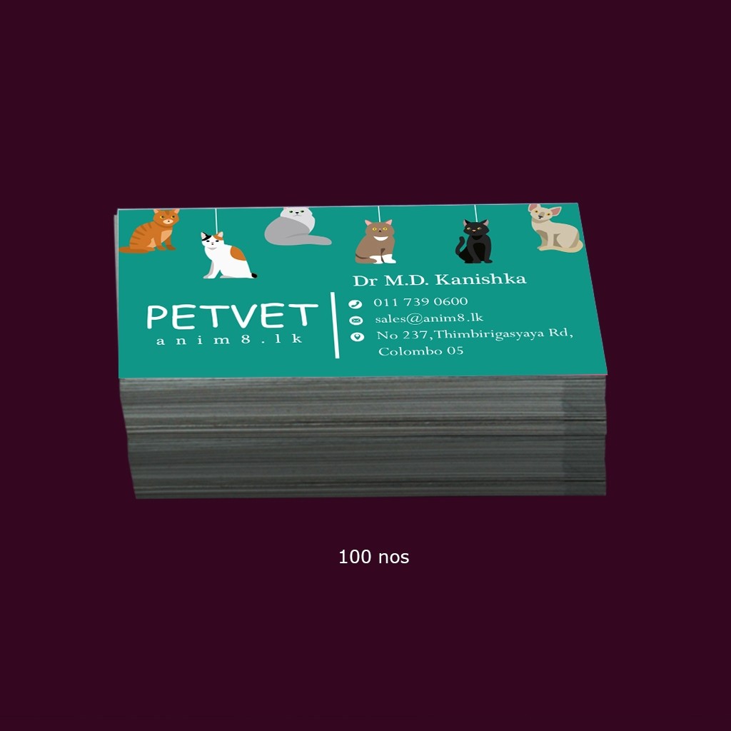 Anim8.lk | Veterinarian's Visiting Card | Business Card Solutions