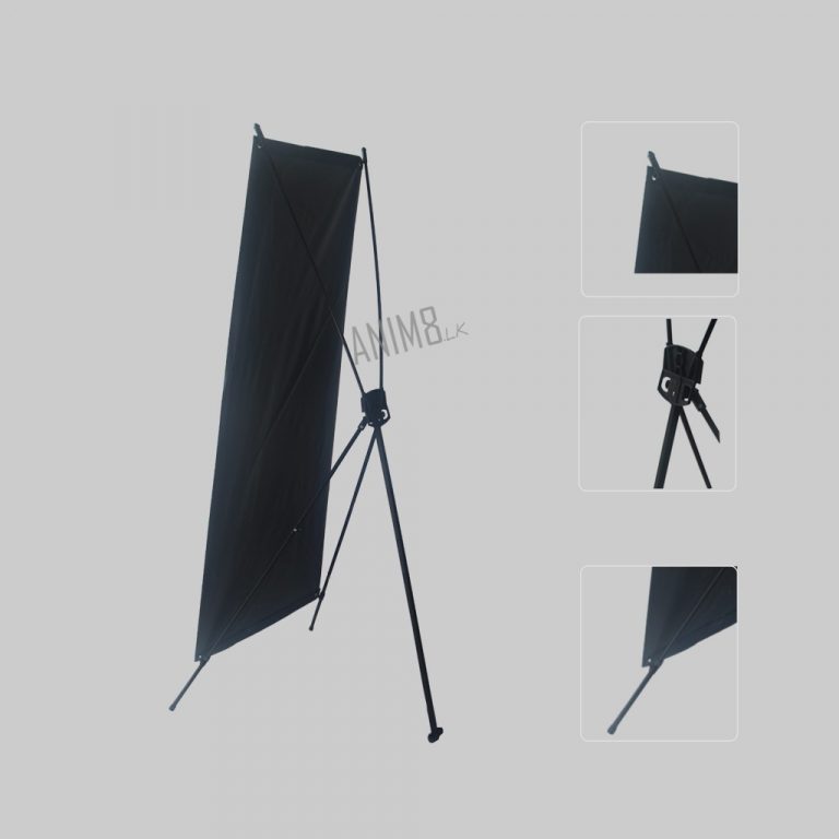 Anim8.lk | X Banner | Custom Printable Flex Banner with X Stand